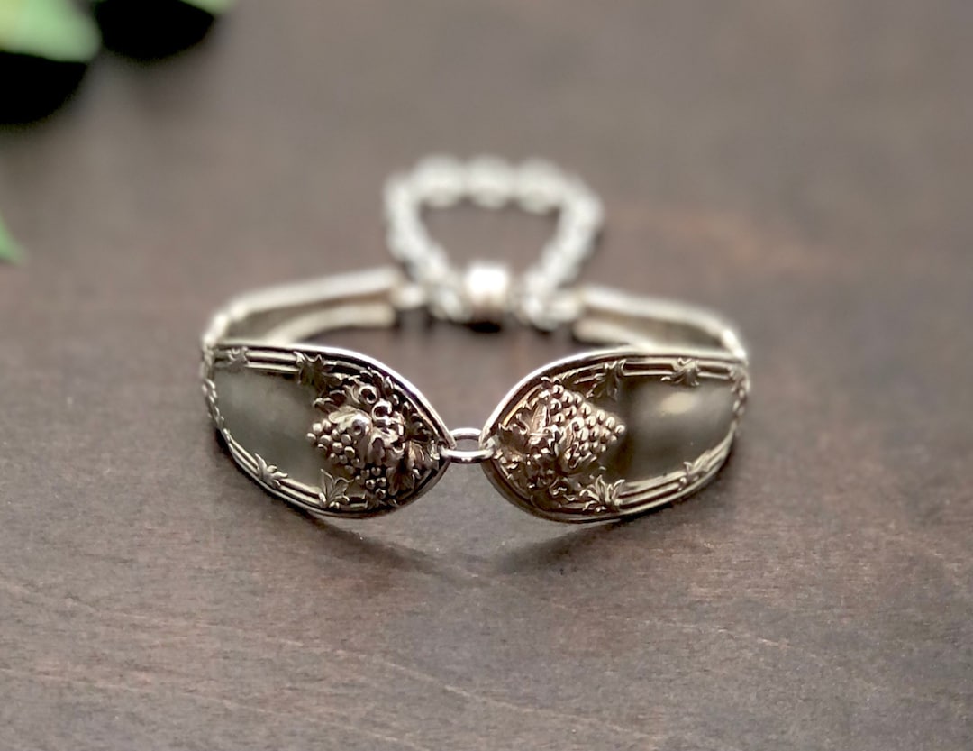 Spoon Bracelet Vintage Concord Grape Design - Etsy