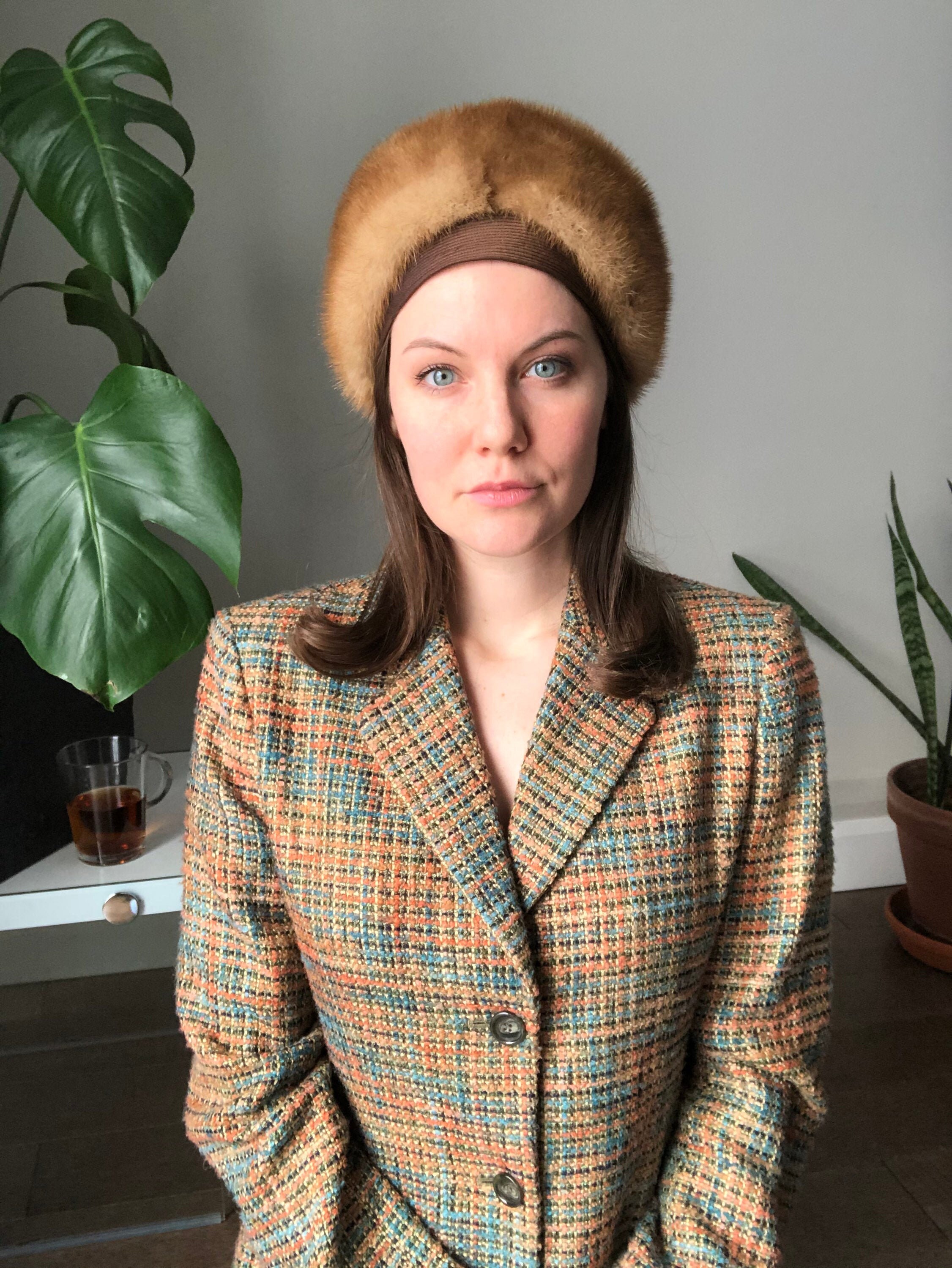 60's Genuine Mink Fur Round Hat With Mink Paws and Claws - Etsy Canada