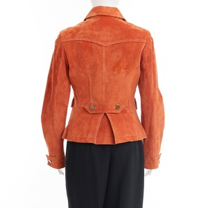 Y2K Danier Burnt Orange Suede Leather Fitted Jacket / Short Jacket / Lightweight / Size XS - Etsy