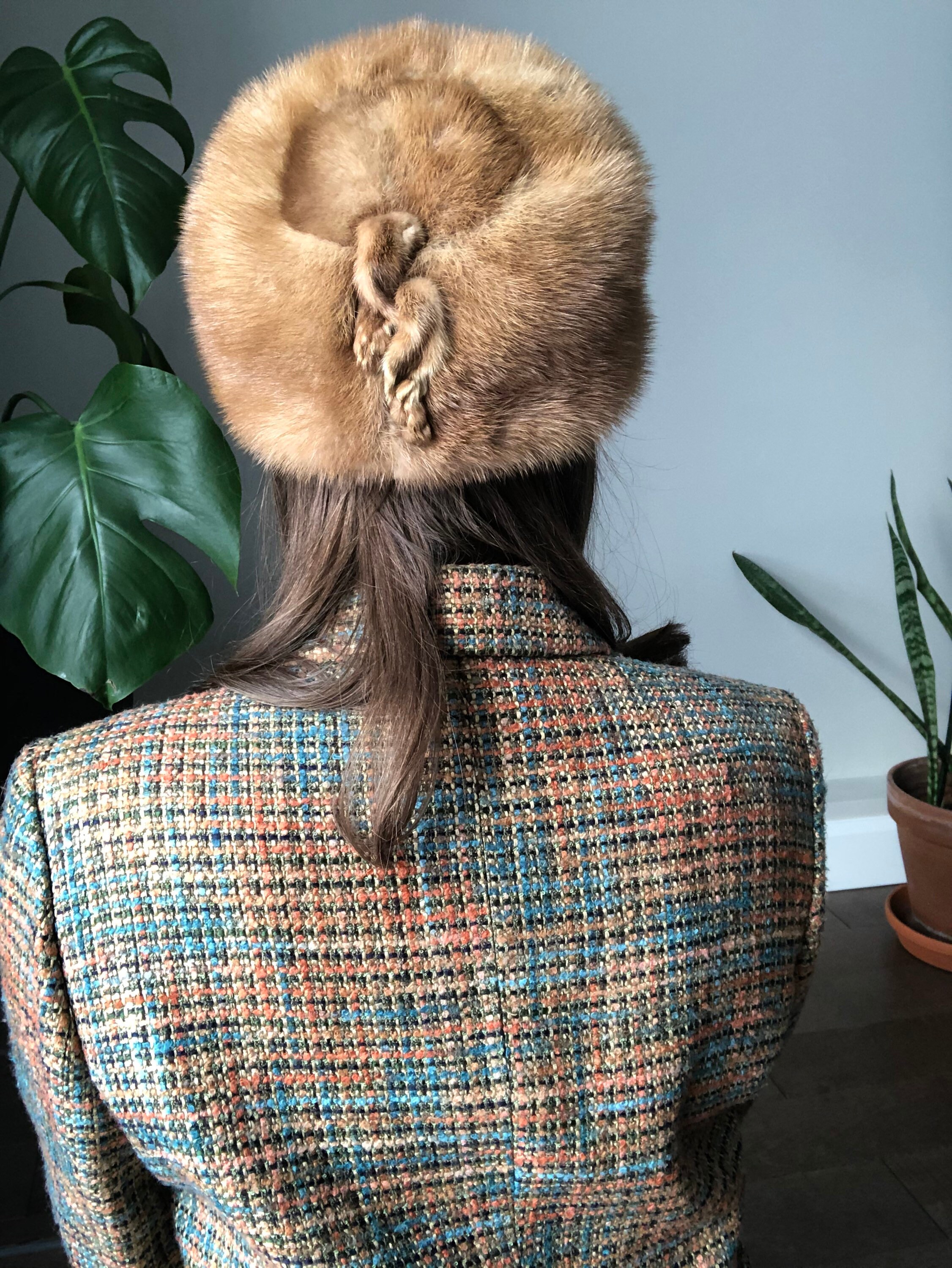60's Genuine Mink Fur Round Hat With Mink Paws and Claws - Etsy Canada