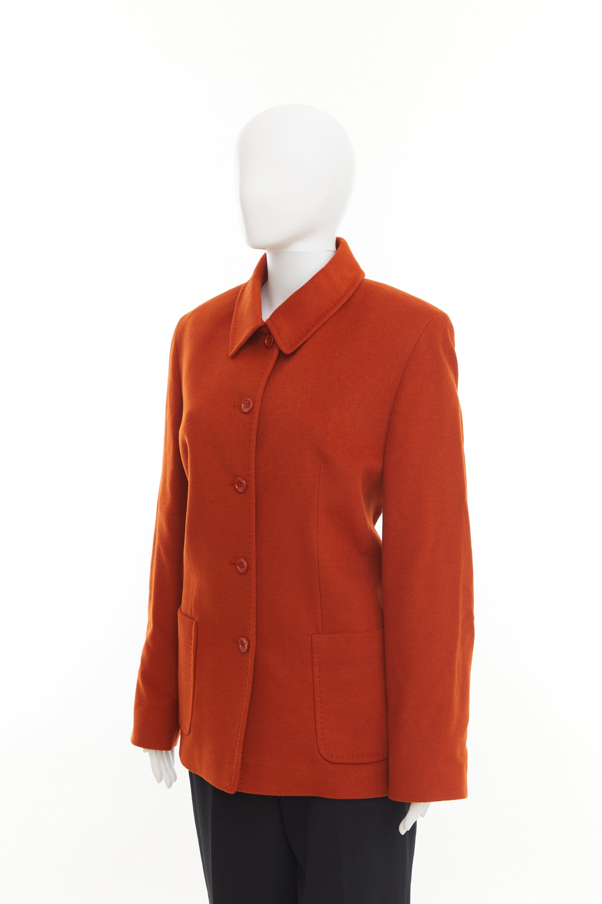 Burnt Orange Angora & Wool Jacket / Size 42 / Approx Size 12 - Etsy Canada