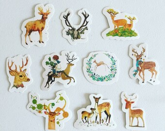 Deer stickers | Etsy