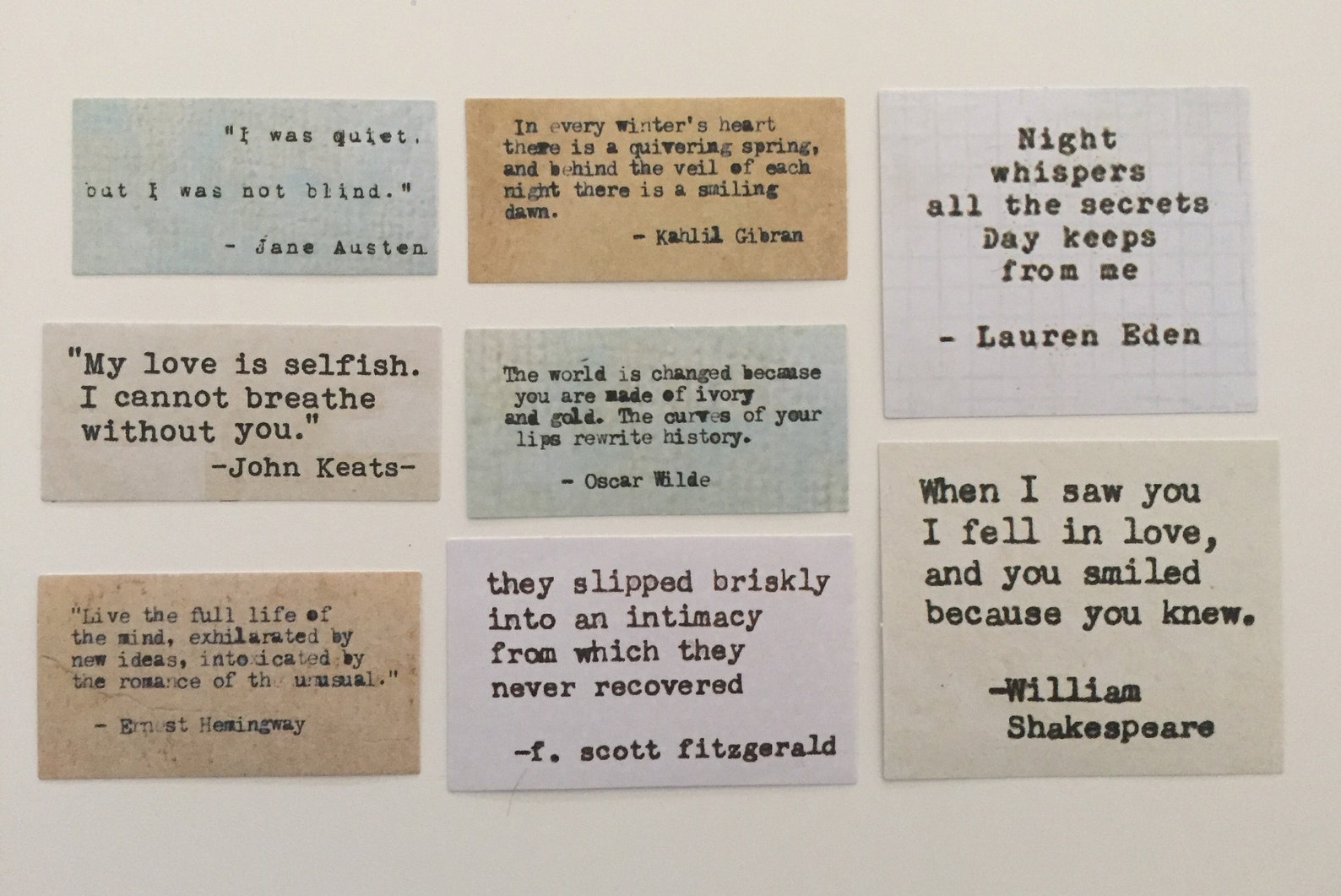 Book Quotes Stickers, Typewriting Planner Stickers, Famous Words ...