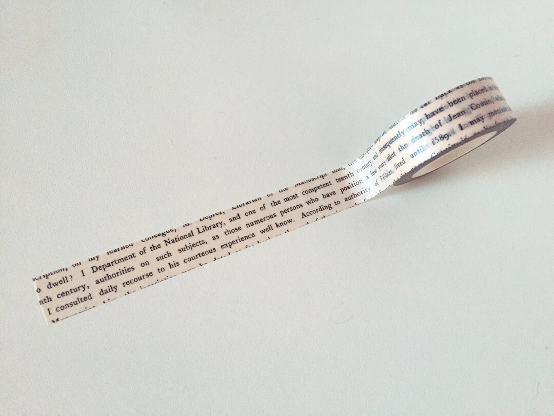 Newspaper Typewriter Print Washi Tape, Typewriting Planner Washi ...