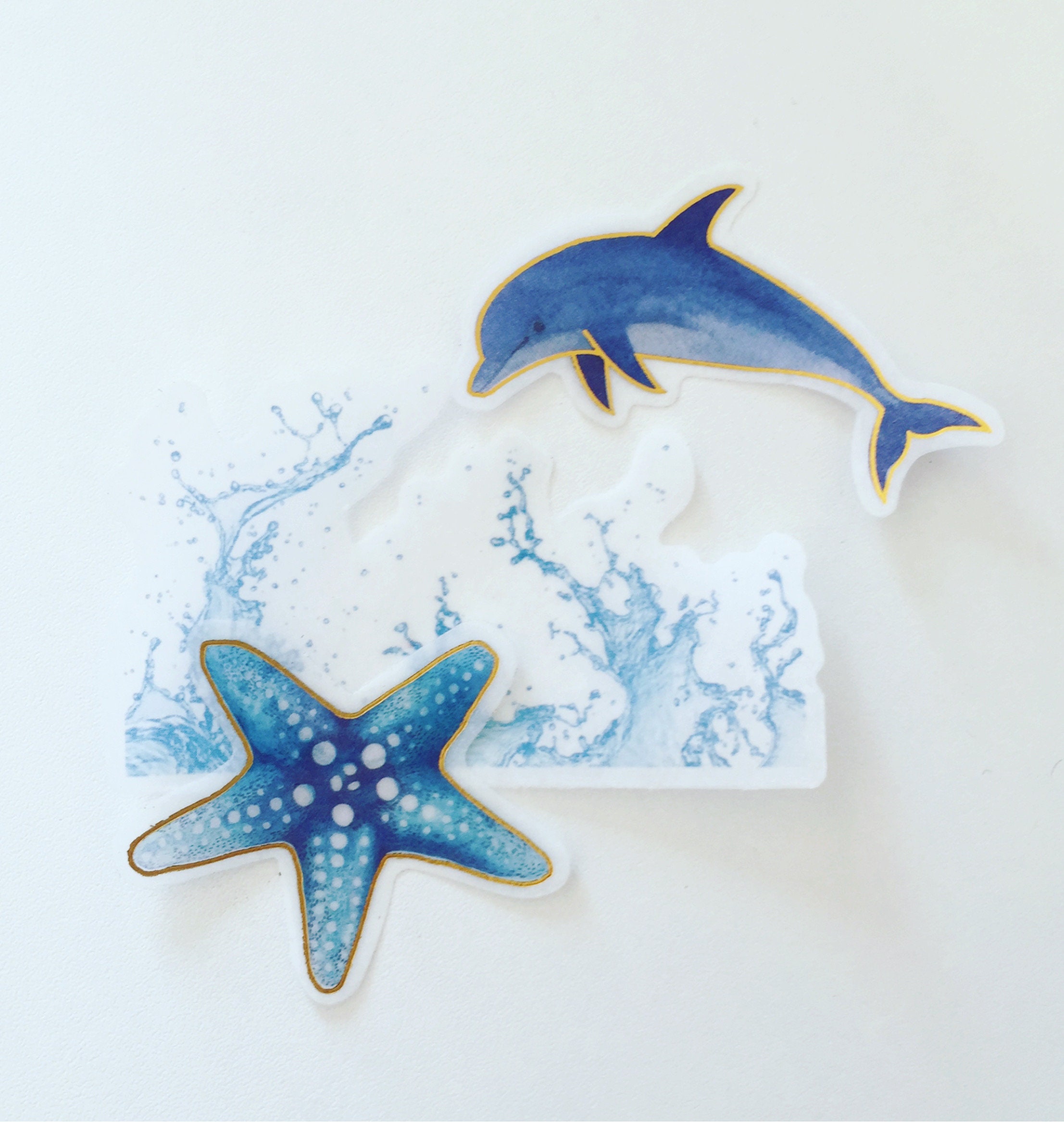 Marine Life Stickers Blue Whale Stickers Dolphin Stickers - Etsy UK