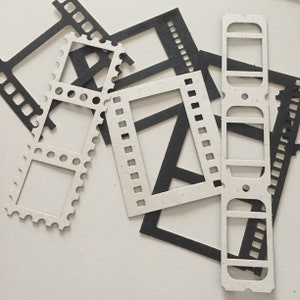 Retro Film Roll / Cinema Ticket Card Cut-outs, Film Strip Cutout ...