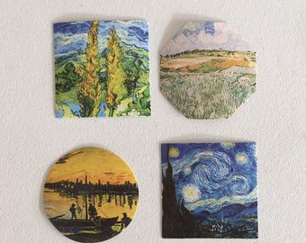 Vincent Van Gogh the Bedroom Sticker Set Art Laptop Stickers - Etsy