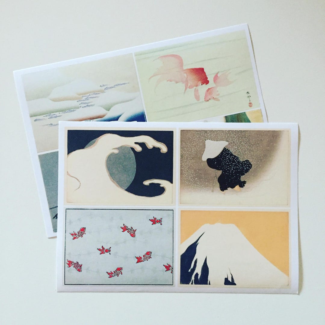 Large Japan Art Stickers, Japanese Paintings Scrapbook Stickers, Mount ...