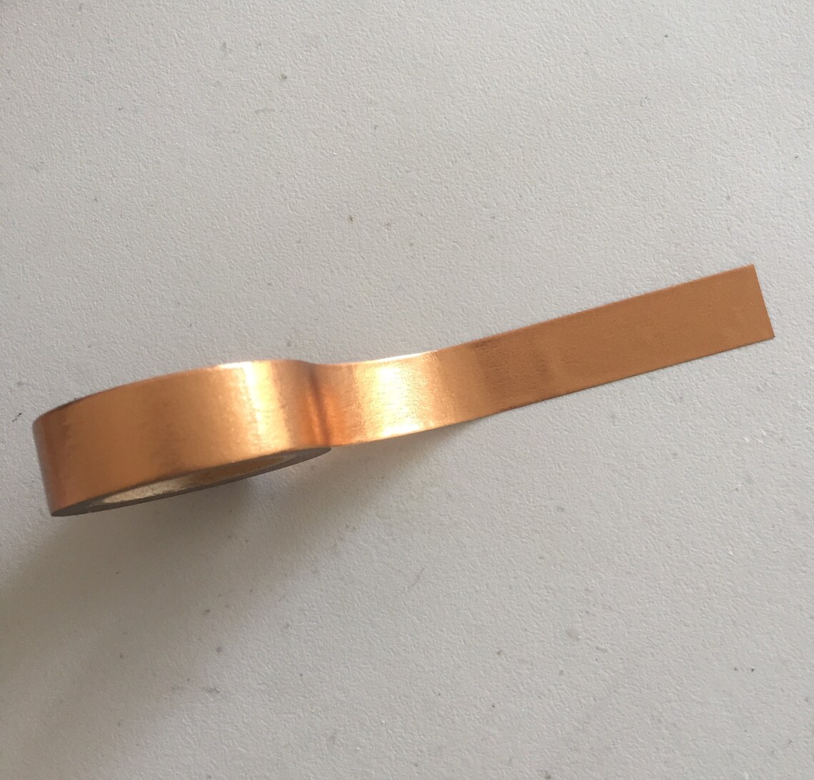 Solid Copper Washi Tape Copper Gold Planner Washi Metallic - Etsy UK