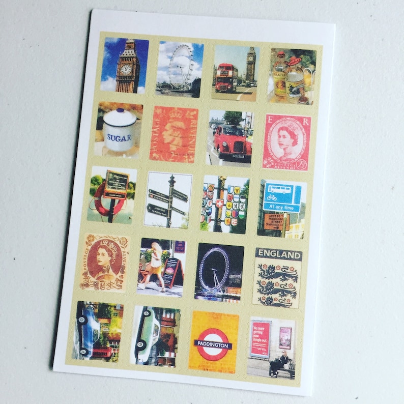 London Vintage Stamp Stickers United Kingdom Postage Stamp - Etsy