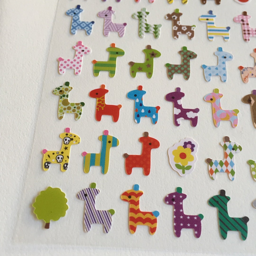Tiny Giraffe Planner Stickers, Diary Stickers, Filofax Stickers, Kawaii ...