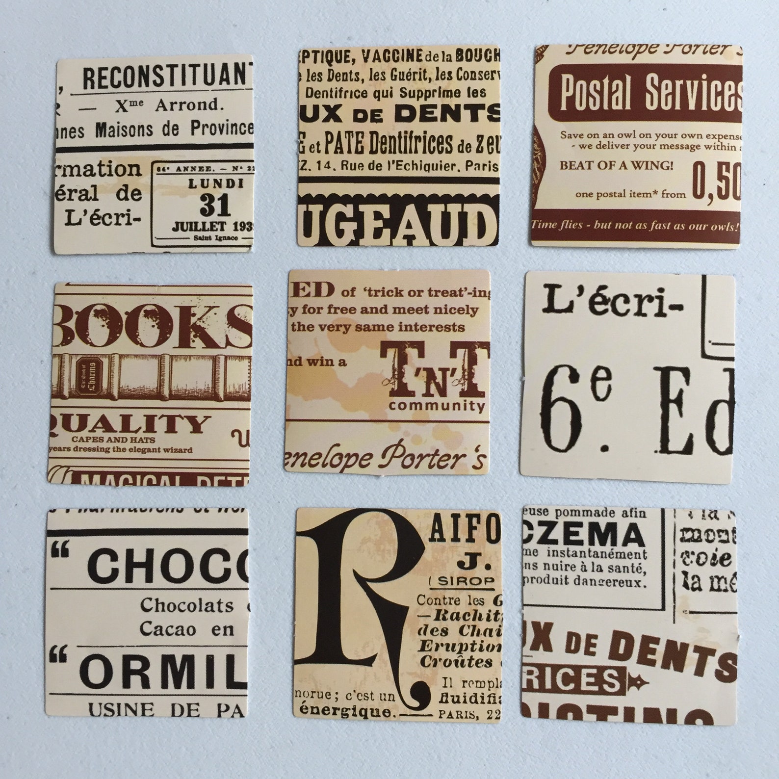 Old Newspaper Stickers Retro Planner Stickers Vintage - Etsy