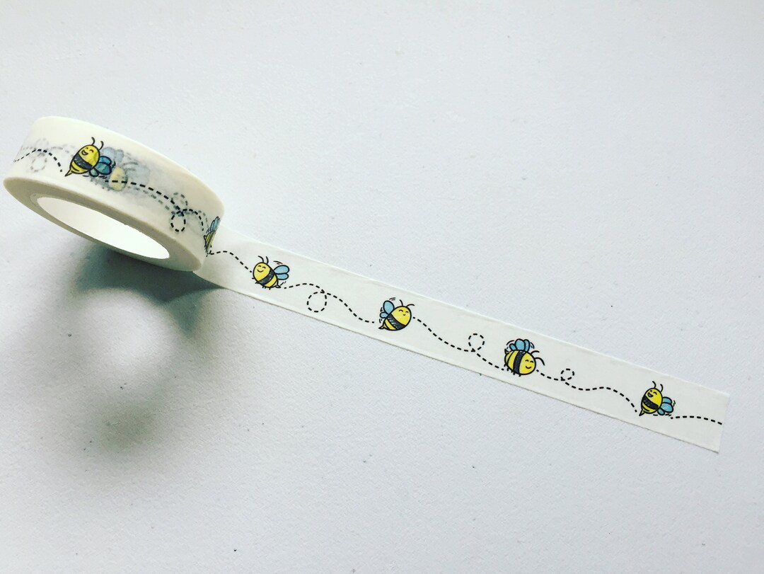 Honey Bee Washi Tape, Bumblebee Planner Washi, Insect Bees Nature Washi ...