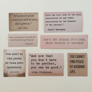 Literary Quotes Stickers, Famous Authors Journalling Stickers ...