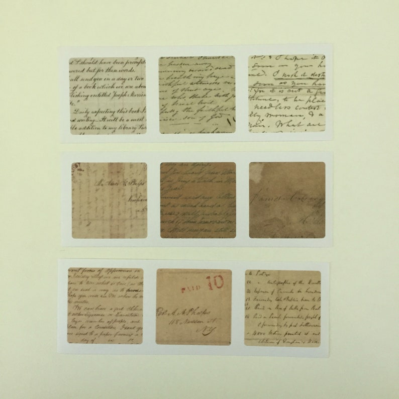 Old Handwritten Text Stickers Vintage Handwriting Planner - Etsy