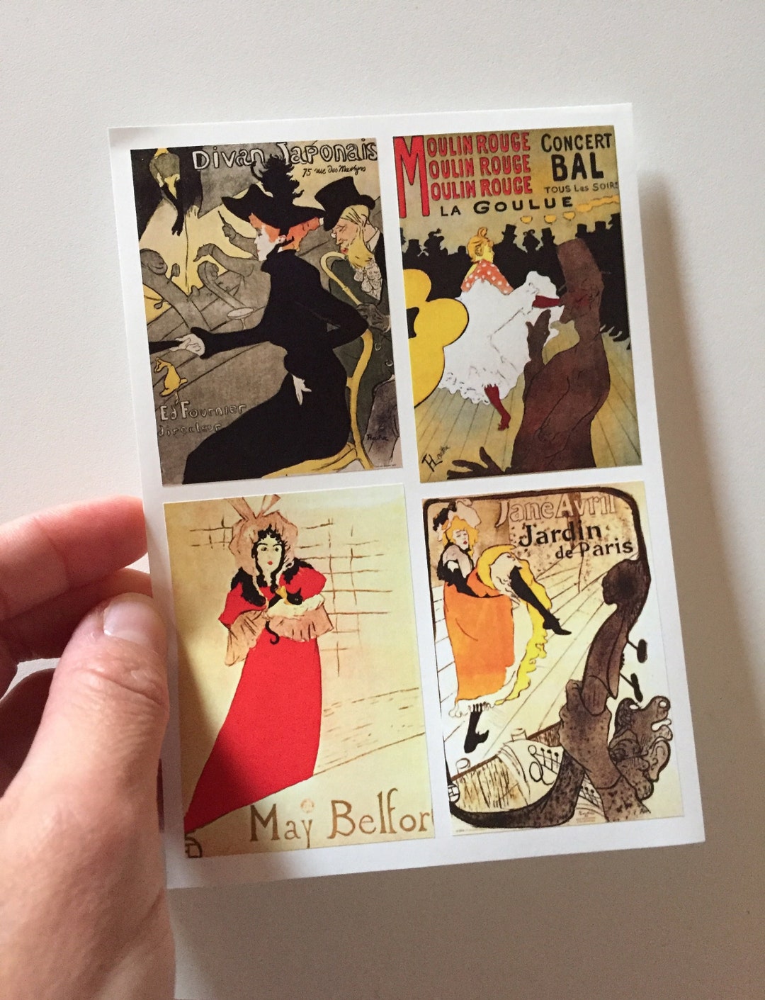 Retro French Cabaret Journal Stickers, Toulouse Lautrec Poster Stickers ...