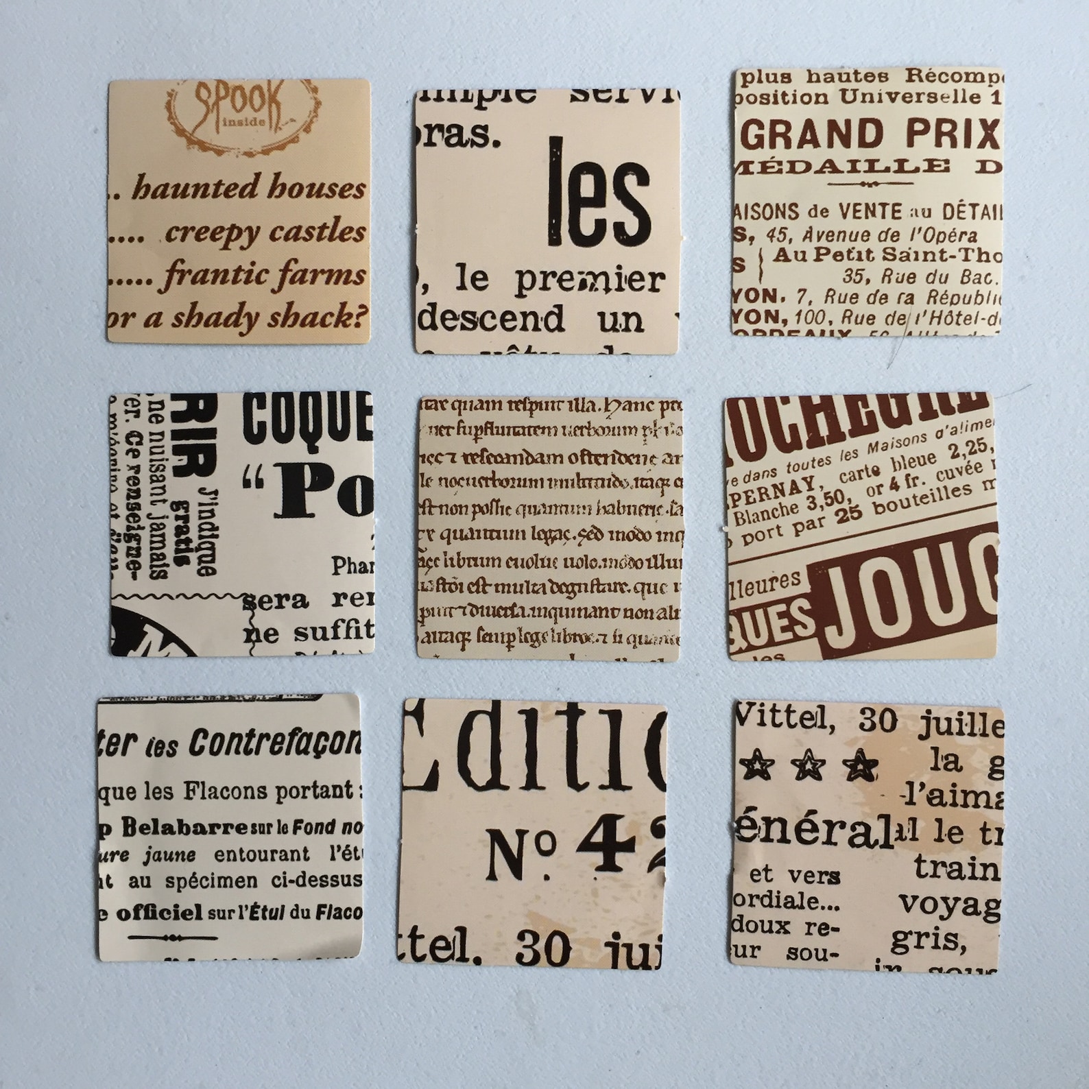 Old Newspaper Stickers Retro Planner Stickers Vintage - Etsy