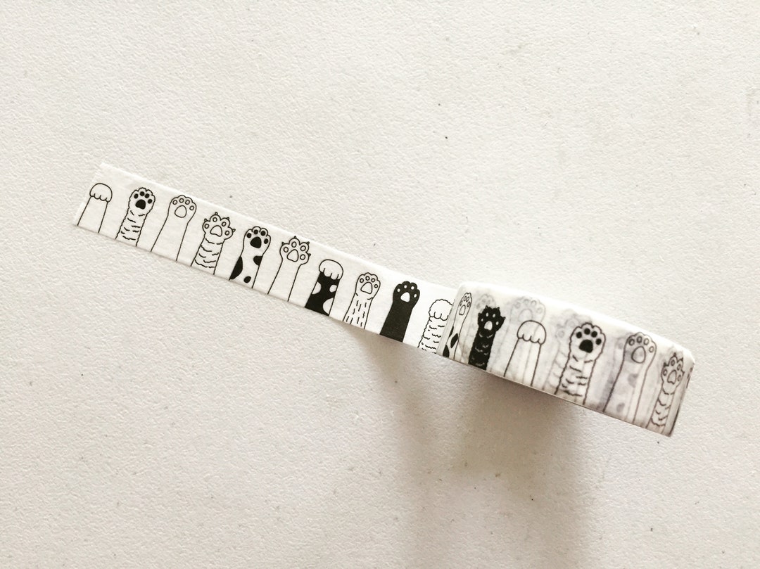 Animal Paws Washi Tape, Cat Paw Planner Washi, Gift Wrapping Tape ...