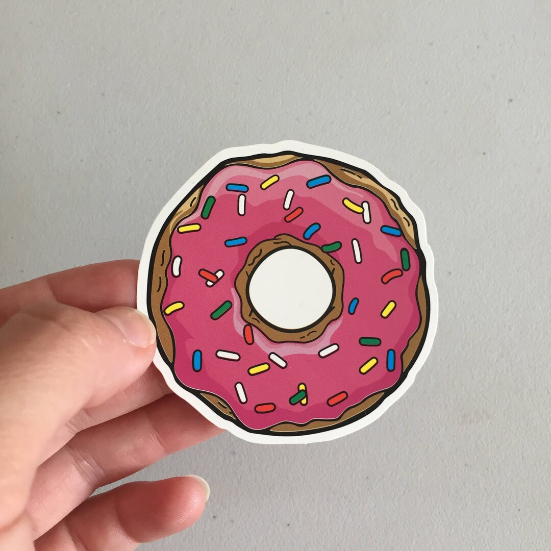 Donut Sprinkles Sticker, Doughnut Laptop Sticker, Vinyl Sticker, Girly ...