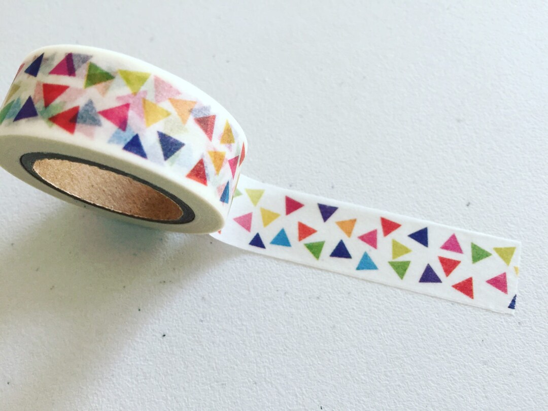Triangles Washi Tape, Geometric Shapes Planner Washi, Geometry ...