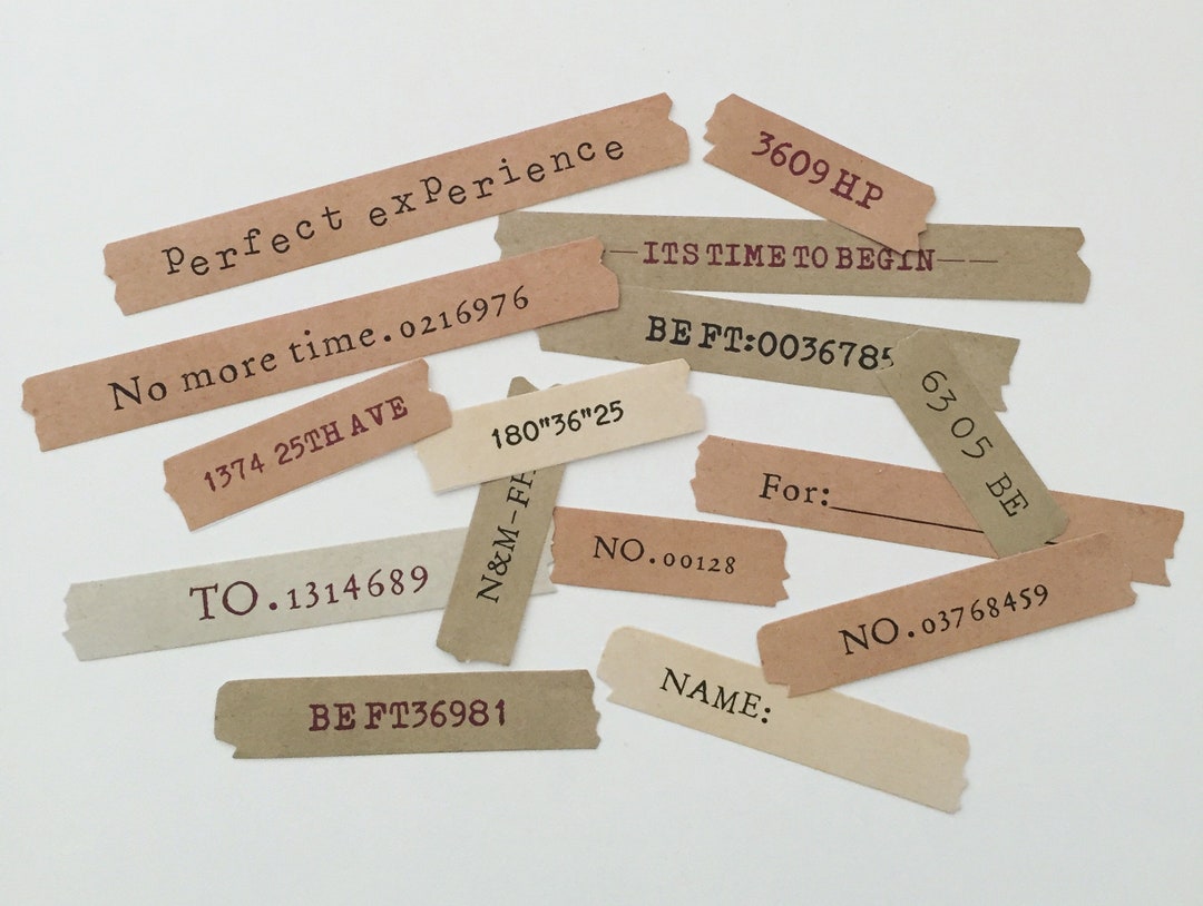 Retro File Tag Stickers, Vintage Filing Paper Tags, Archive Paper ...