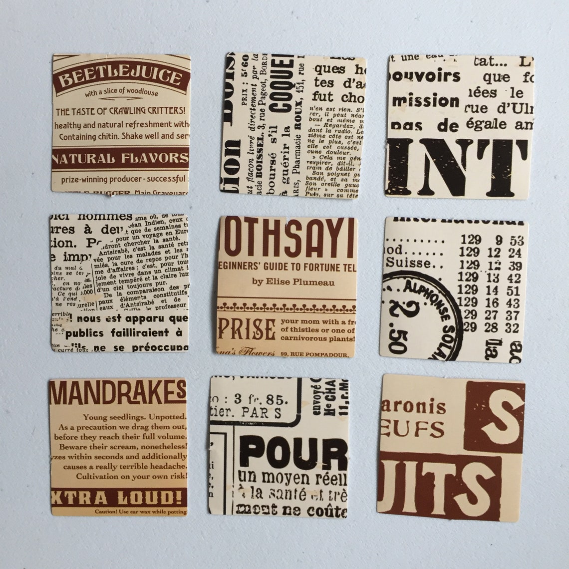 Old Newspaper Stickers Retro Planner Stickers Vintage - Etsy