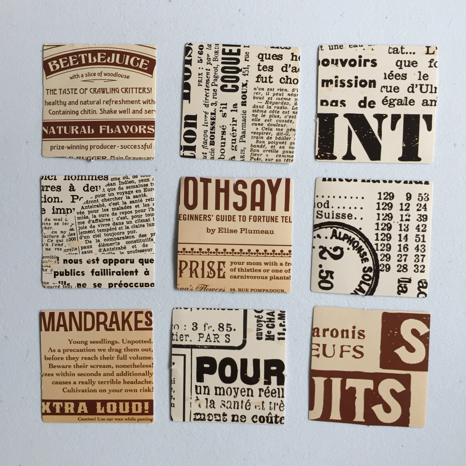 Old Newspaper Stickers Retro Planner Stickers Vintage - Etsy