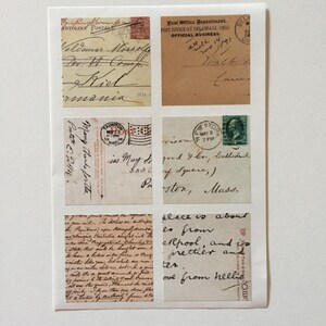 Old Handwritten Text Stickers, Vintage Handwriting Planner Stickers ...