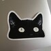 Black Cat Laptop Sticker Cat MacBook Sticker Peeping Cat - Etsy