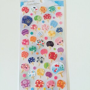 Japanese Fan Stickers, Uchiwa Fan Deco Stickers, Gift Wrapping, Crepe ...