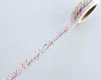 Merry Christmas Tape - Etsy