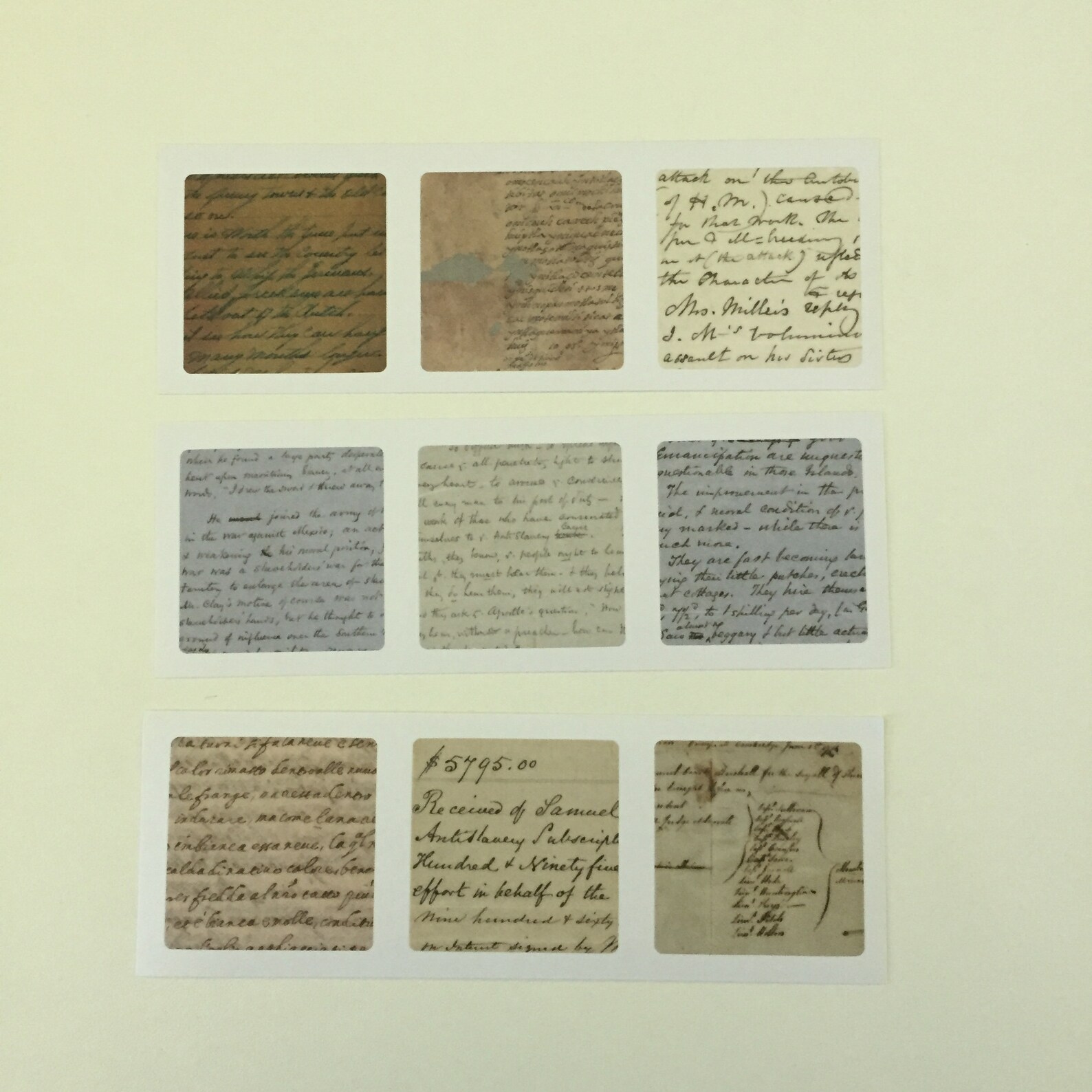 Old Handwritten Text Stickers Vintage Handwriting Planner - Etsy