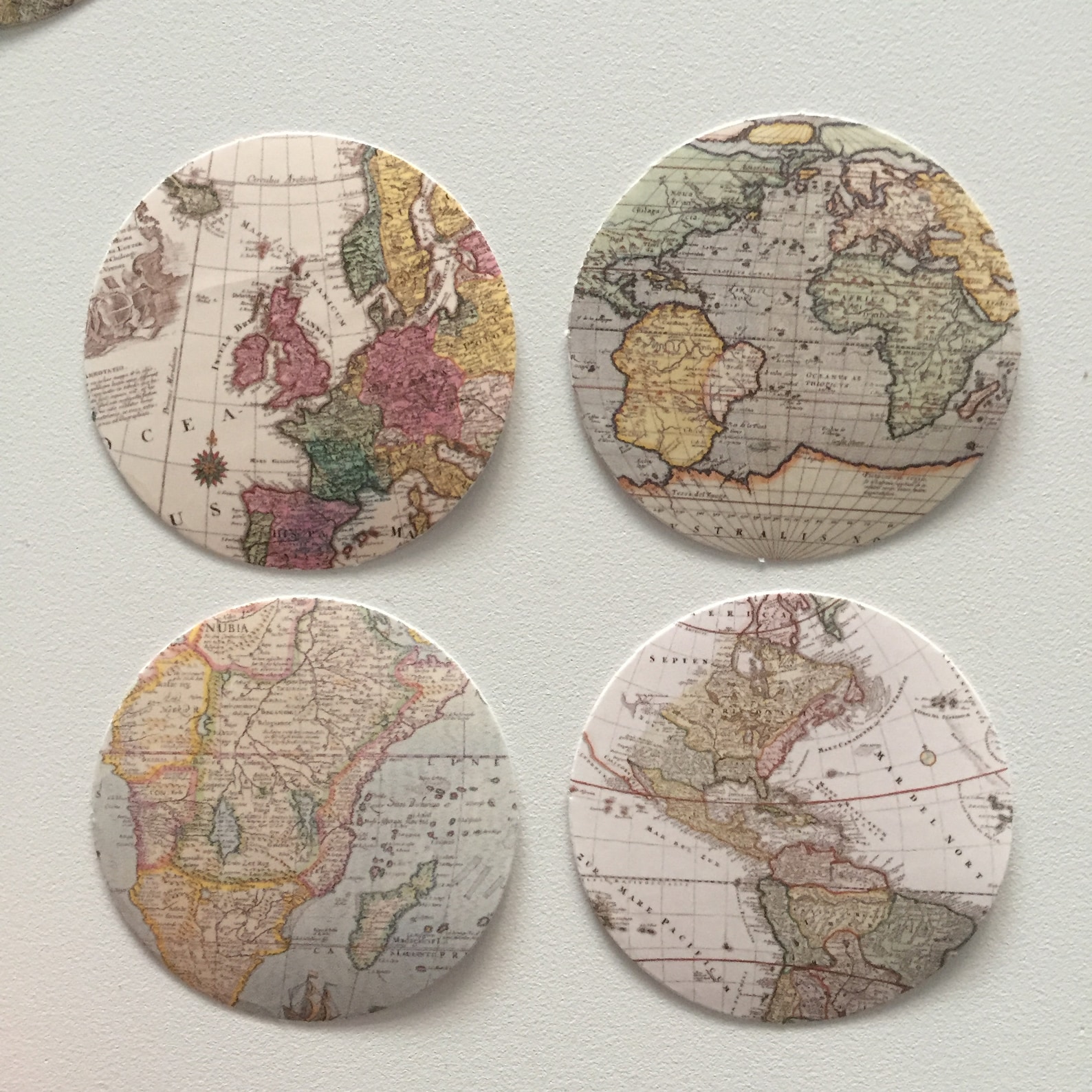 Vintage Map Stickers Retro Planner Stickers Travel Journal | Etsy UK