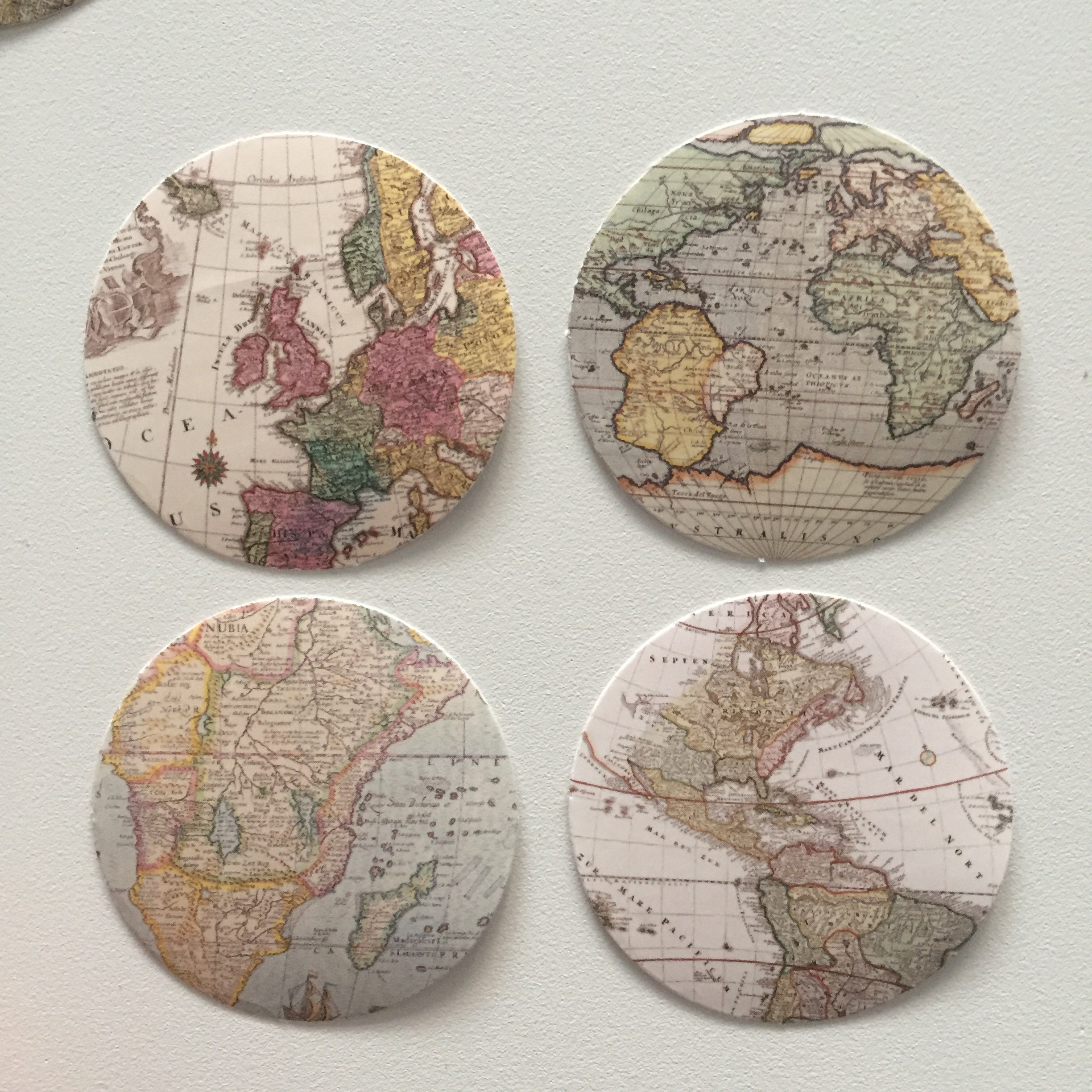 Vintage Map Stickers Retro Planner Stickers Travel Journal | Etsy UK