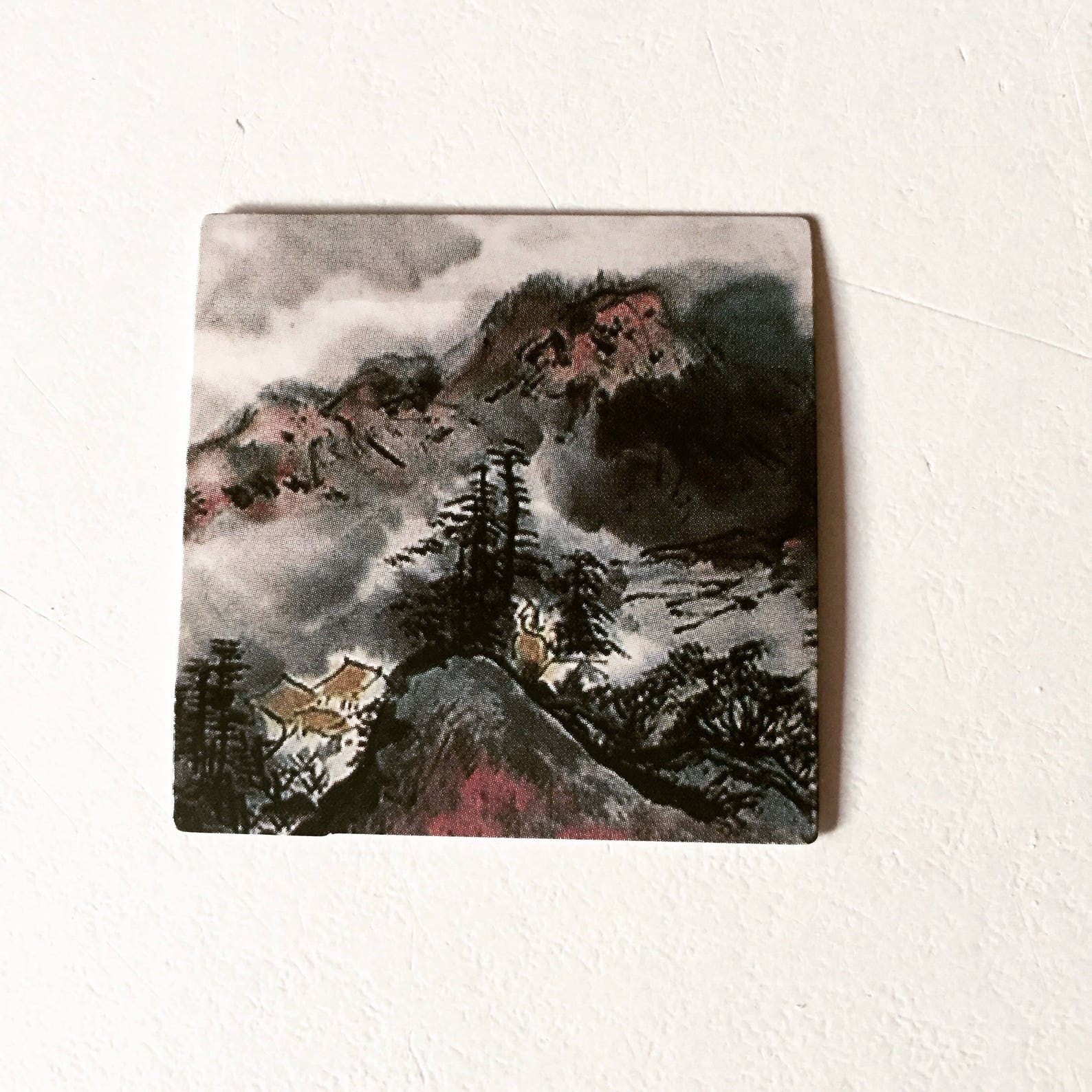 Floral Art Stickers Japanese Landscape Seal Stickers | Etsy