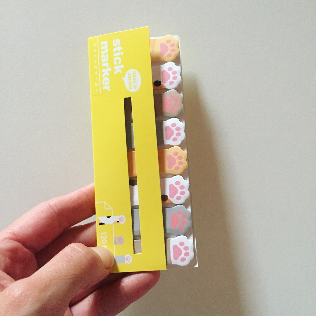 Kitty Paws Sticky Notes, Kawaii Cat Reminder Notes, Memo Pad Stickers ...