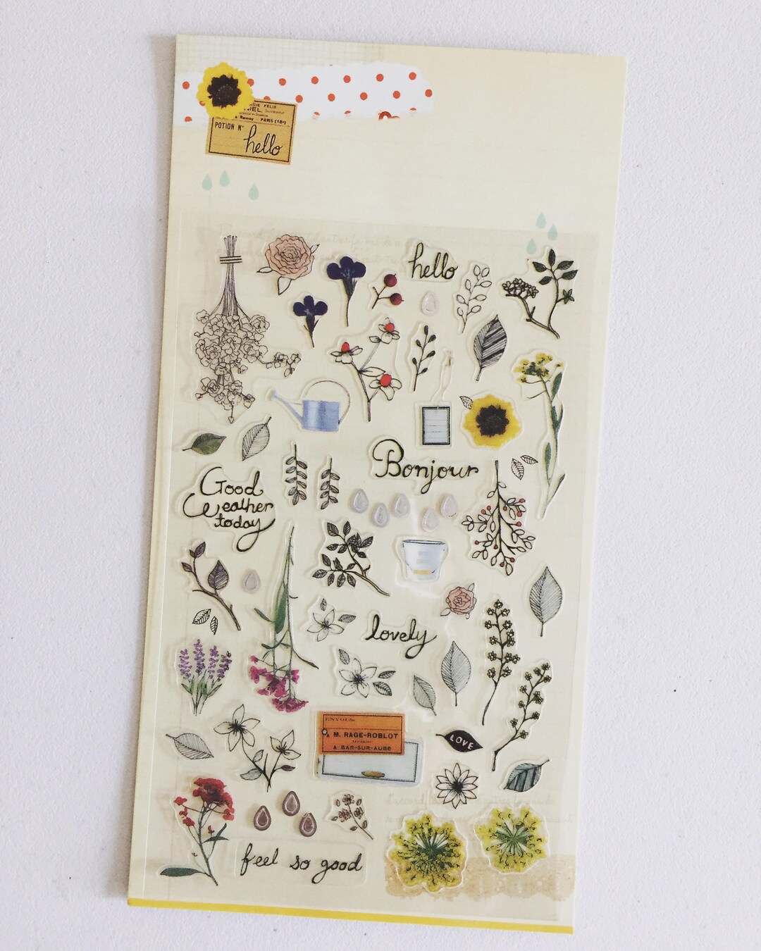 Plants Deco Stickers, Romantic Flower Stickers, Gardening Stickers ...