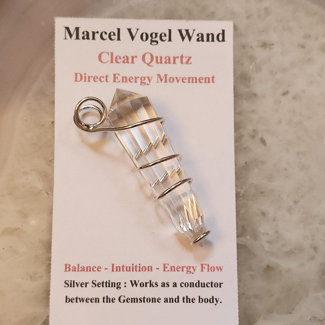 Marcel Vogel Wand Pendant - Clear A Grade Quartz - Set in Sterling ...