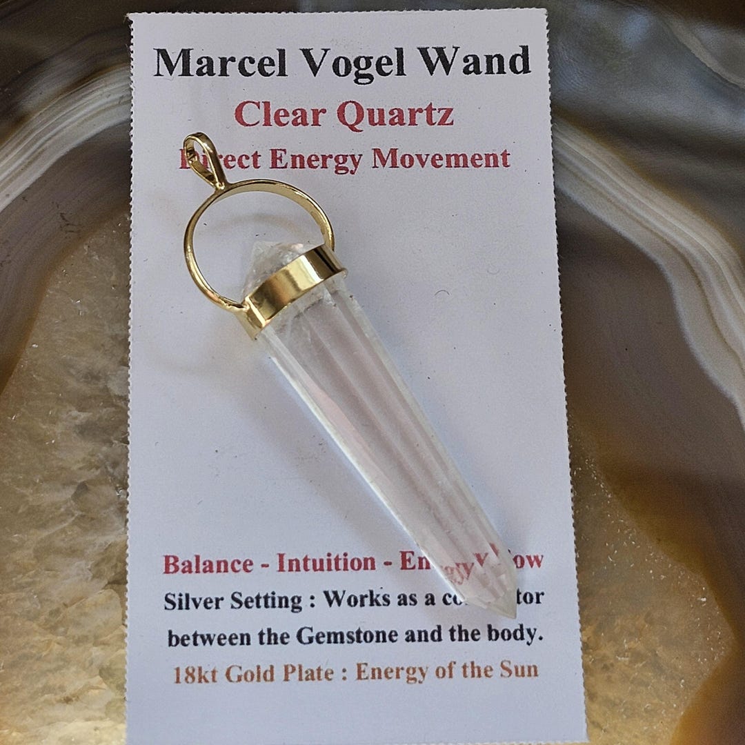 Marcel Vogel Wand Pendant - Clear A Grade Quartz Set in Sterling Silver ...