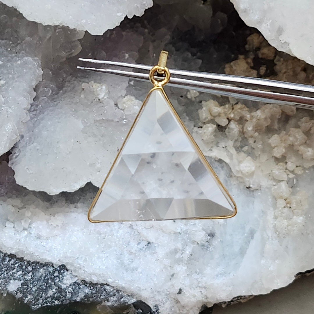 18 Kt on Silver Marcel Vogel Design Quartz Pendant - A Grade ! - Etsy