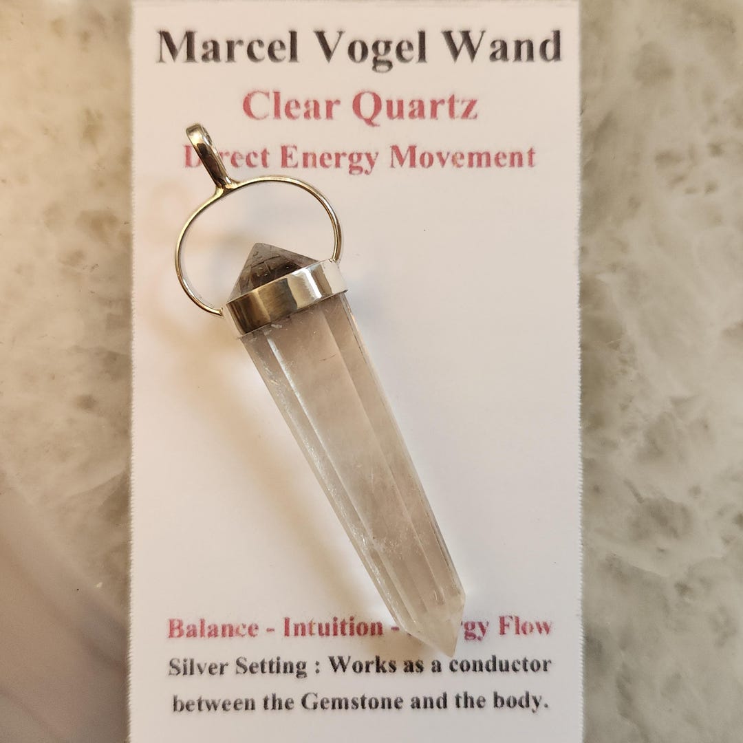 Marcel Vogel Wand Pendant - Clear A Grade Quartz Set in Sterling Silver ...
