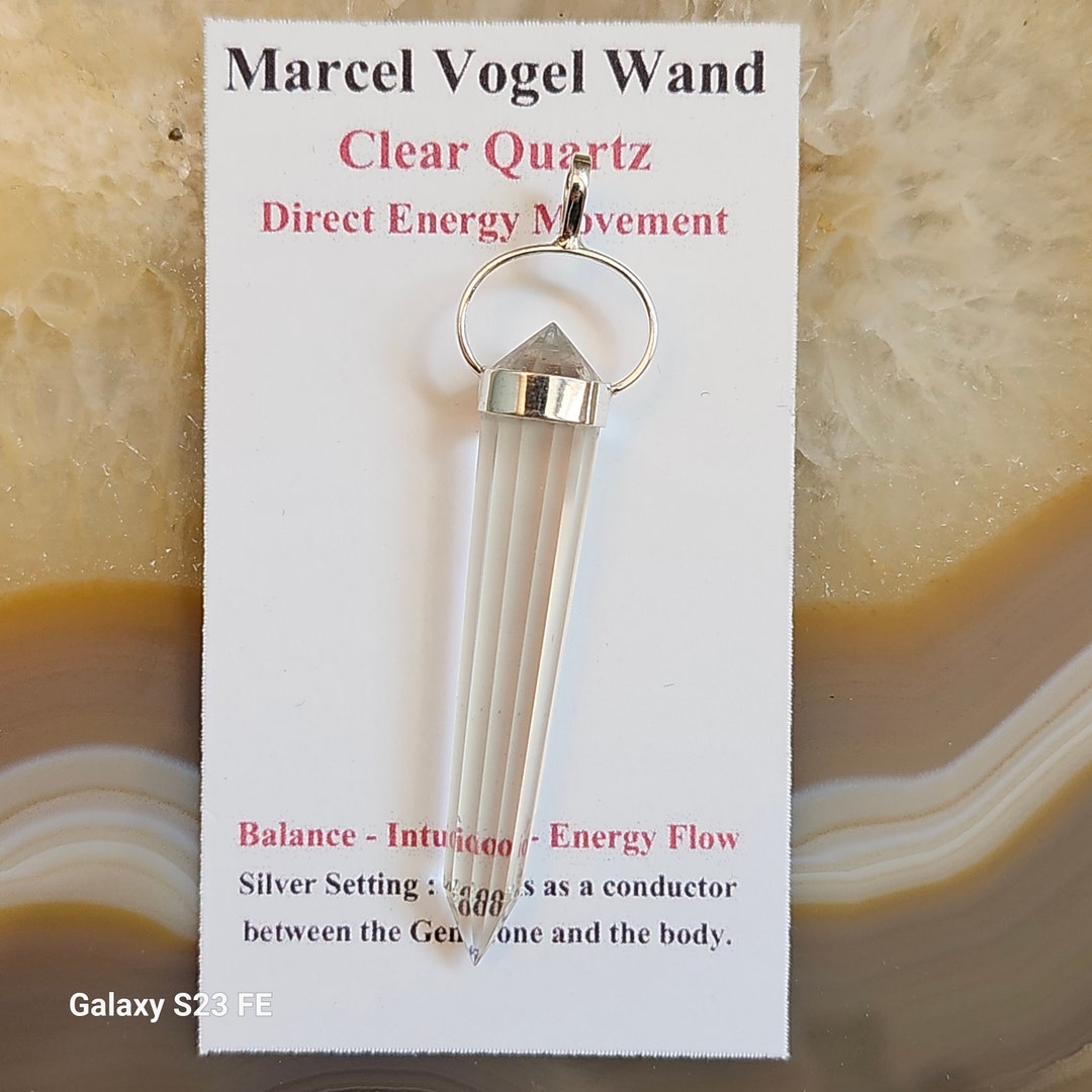 Marcel Vogel Wand Pendant Clear A Grade Quartz Set in Sterling Silver ...