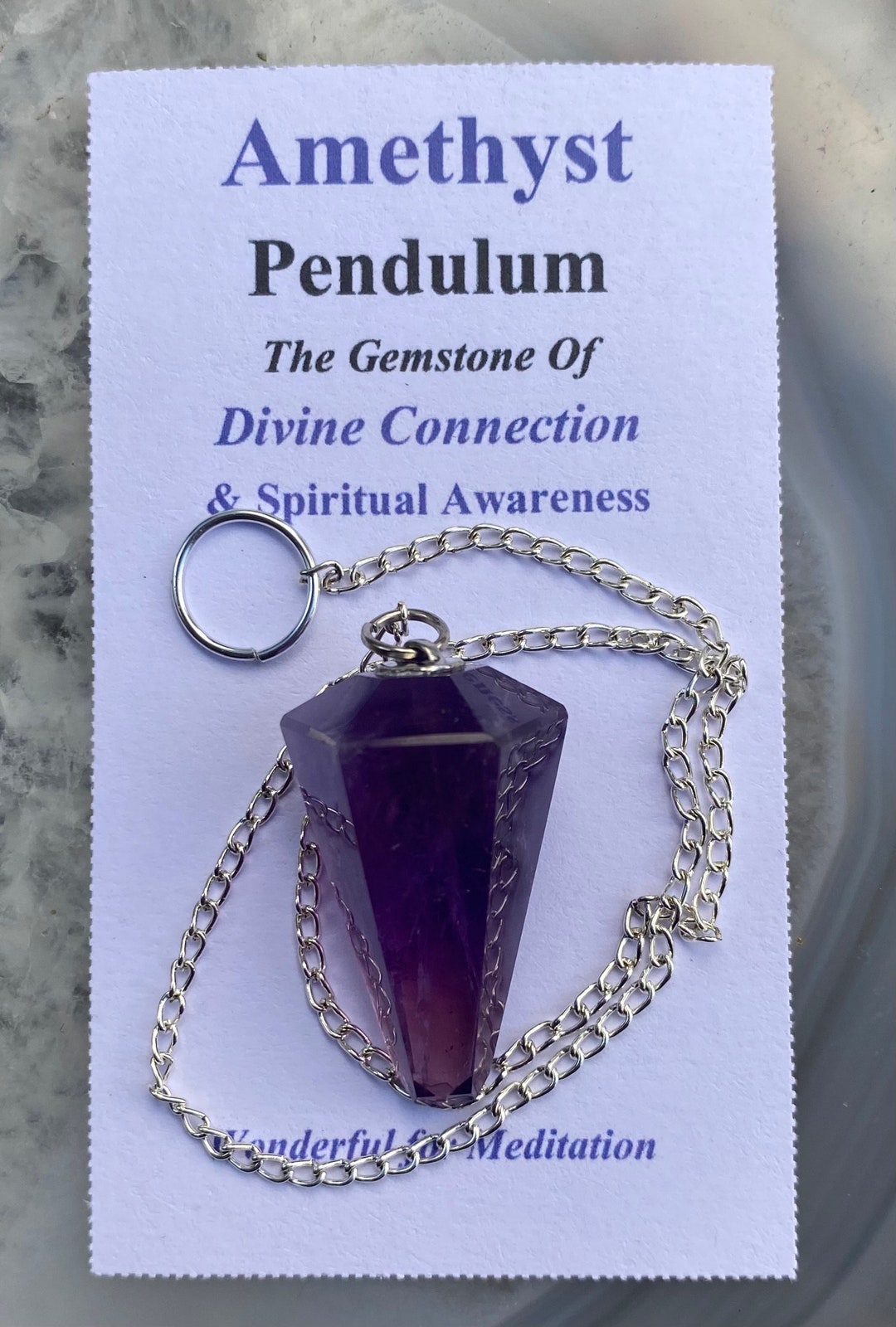 Beautiful Amethyst Pendulum - Etsy