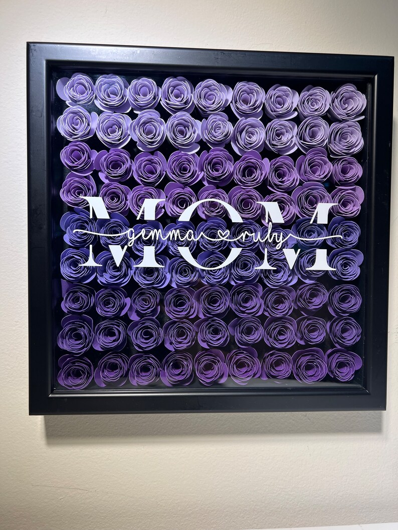 Shadow Box Frame for Mom Personalized Mother's Day Gift - Etsy