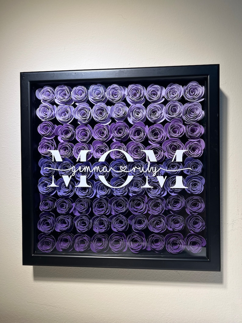 Shadow Box Frame for Mom Personalized Mother's Day Gift - Etsy