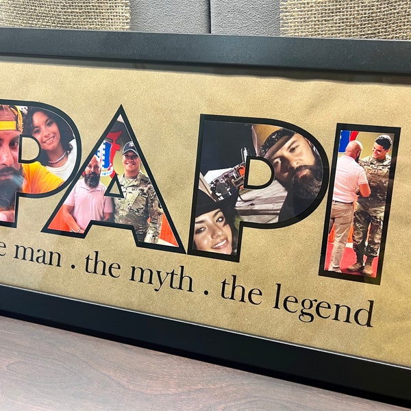 Dad Letters Photo Frame - Etsy