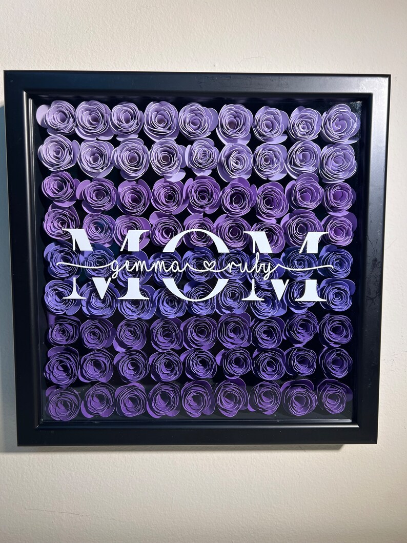 Shadow Box Frame for Mom Personalized Mother's Day Gift - Etsy
