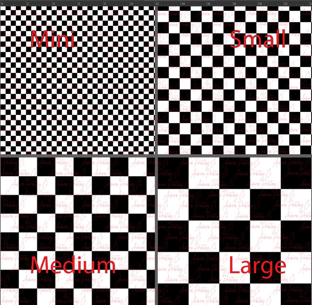 Black Checkerboard Printed Vinyl. Matte Heat Transfer Vinyl, Glitter ...