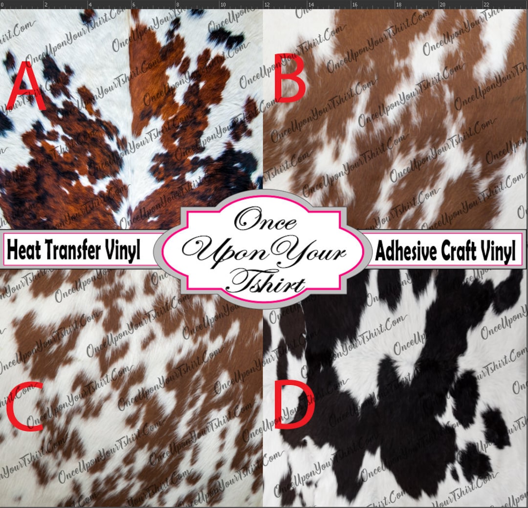 Cowhide Printed Vinyl. Matte Heat Transfer Vinyl, Glitter Heat Transfer ...