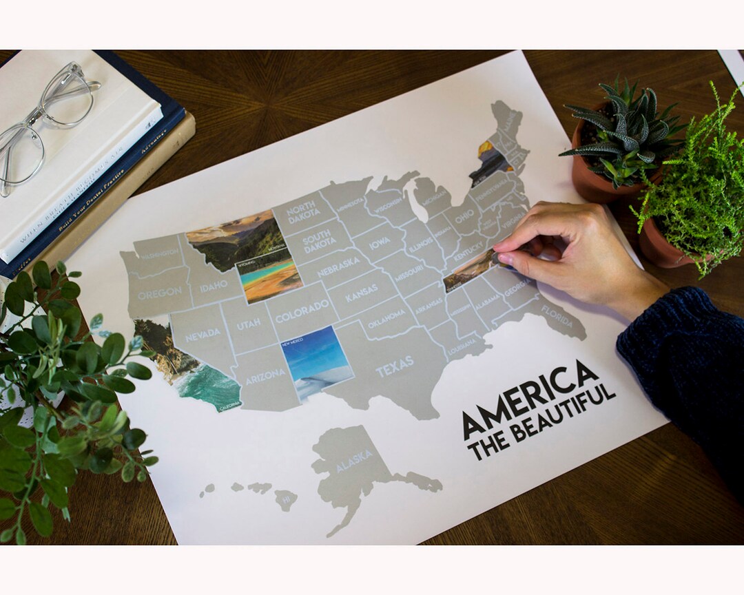 Scratch off United States Map – USA Travel Checklist – Travel Map ...